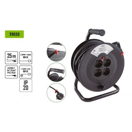 Carrete de cable eléctrico 51033